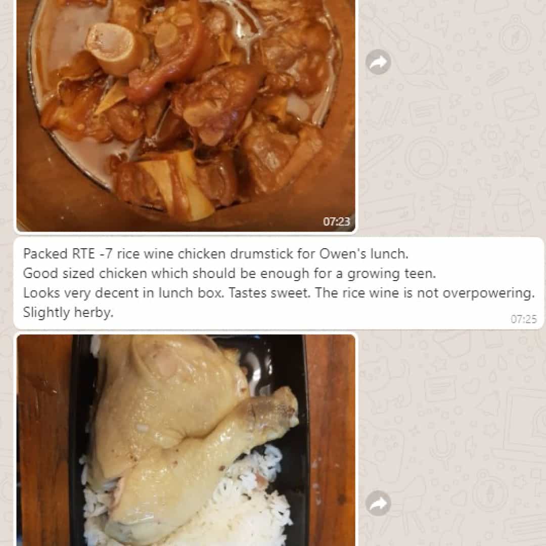 RTE-07 Rice Wine Chicken (Whole Drumstick – JuruStore